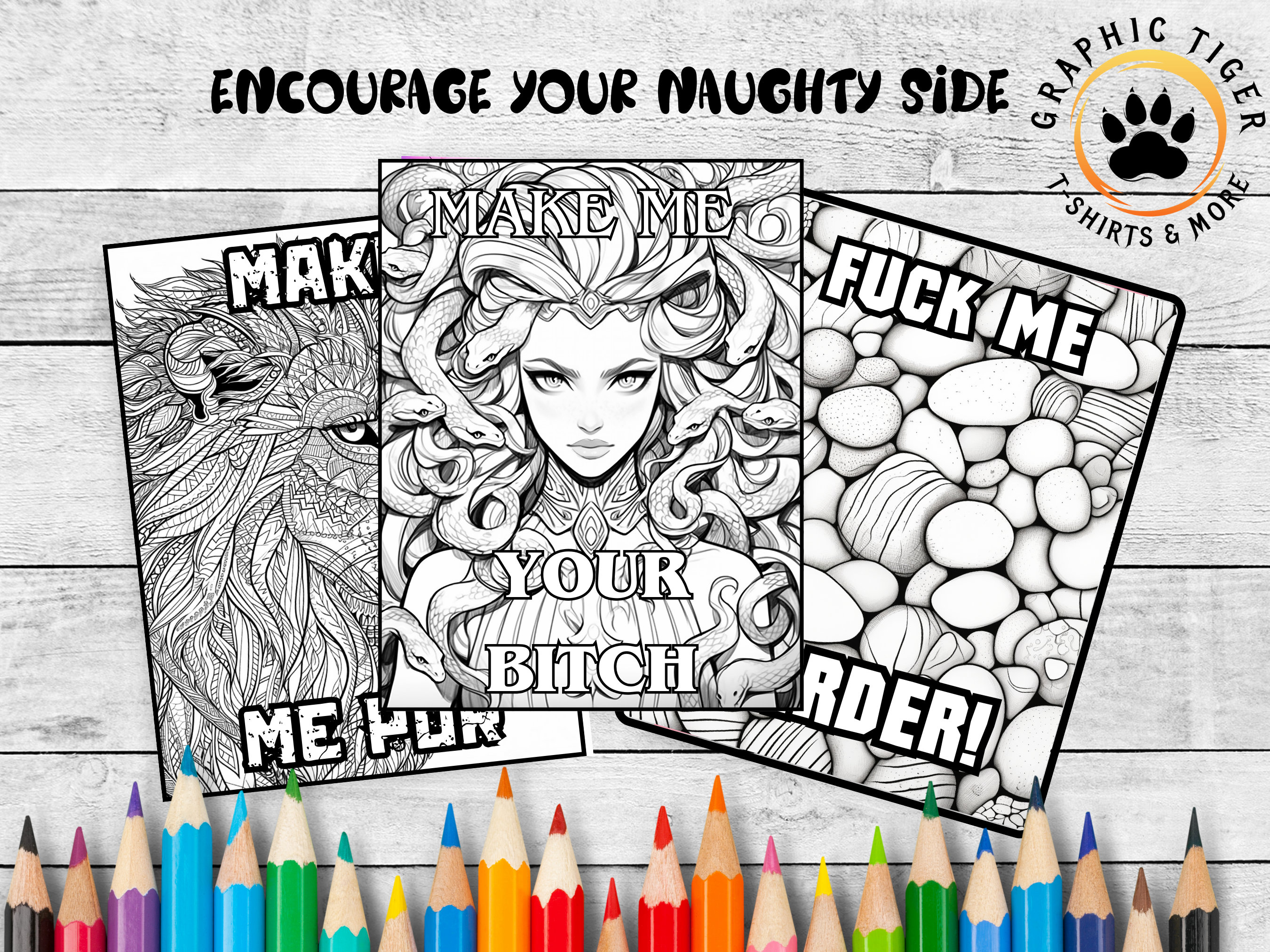 5 Naughty Adult Coloring Pages Part 3, Erotic Coloring Pages, Digital ...
