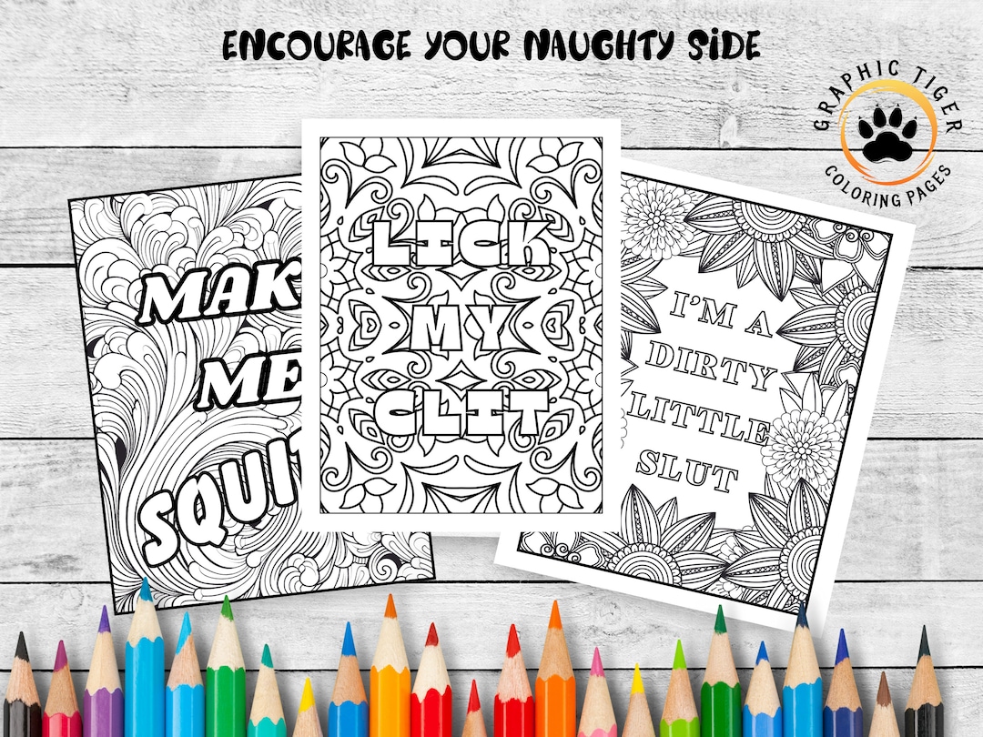 5 Naughty Adult Coloring Pages, Erotic Coloring Pages, Digital Download ...