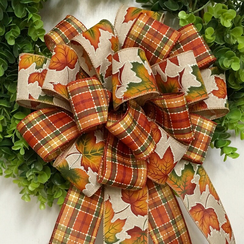 Fall Wreath Bow - Etsy