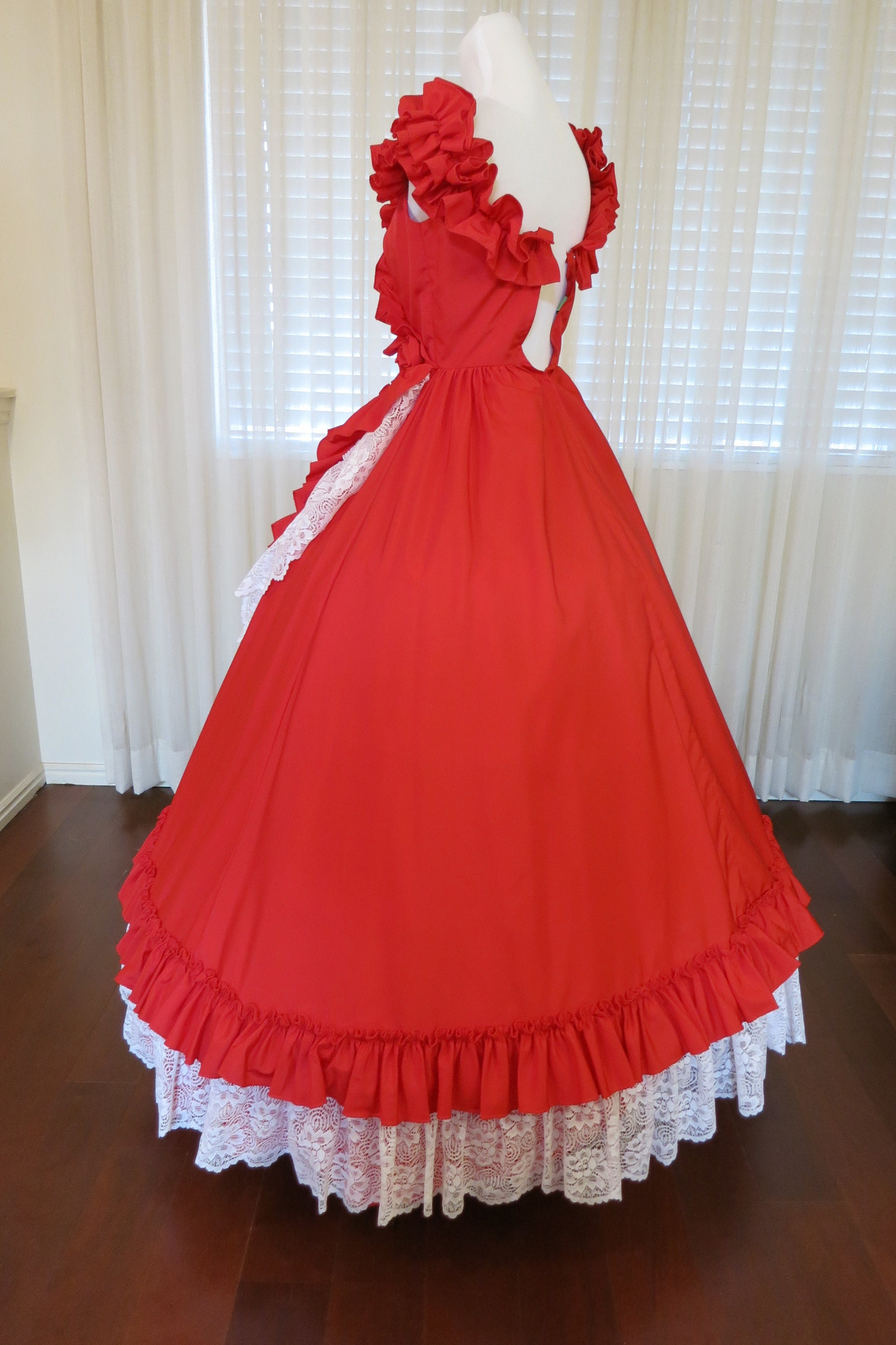 Vintage Prom Dress, Southern Belle Dress (waist - 23") - Etsy