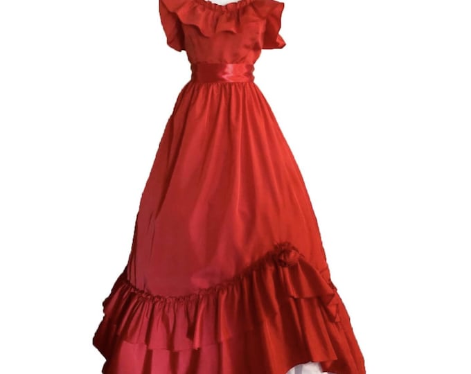 Vintage Prom Dress, Southern Belle Dress, Hi-lo Ruffles - Etsy