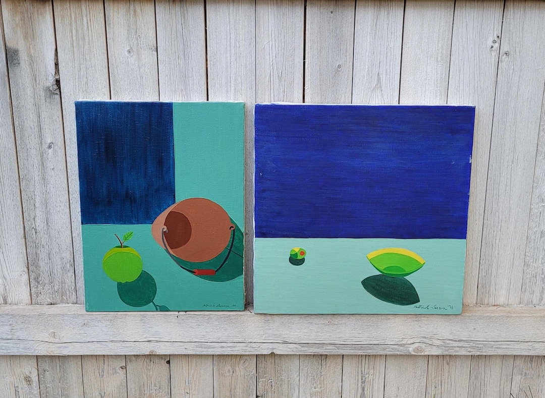 Vintage Original Oil Paintings on Canvas| Artist Patrick Lerma | Bucket ...