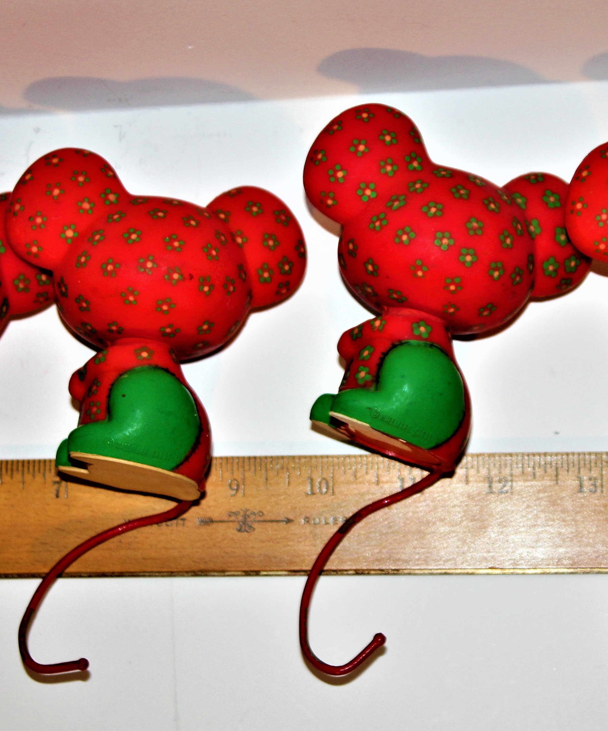 Hallmark Calico Mouse Stocking Holder | Two 1977 Hallmark Mice Stocking ...
