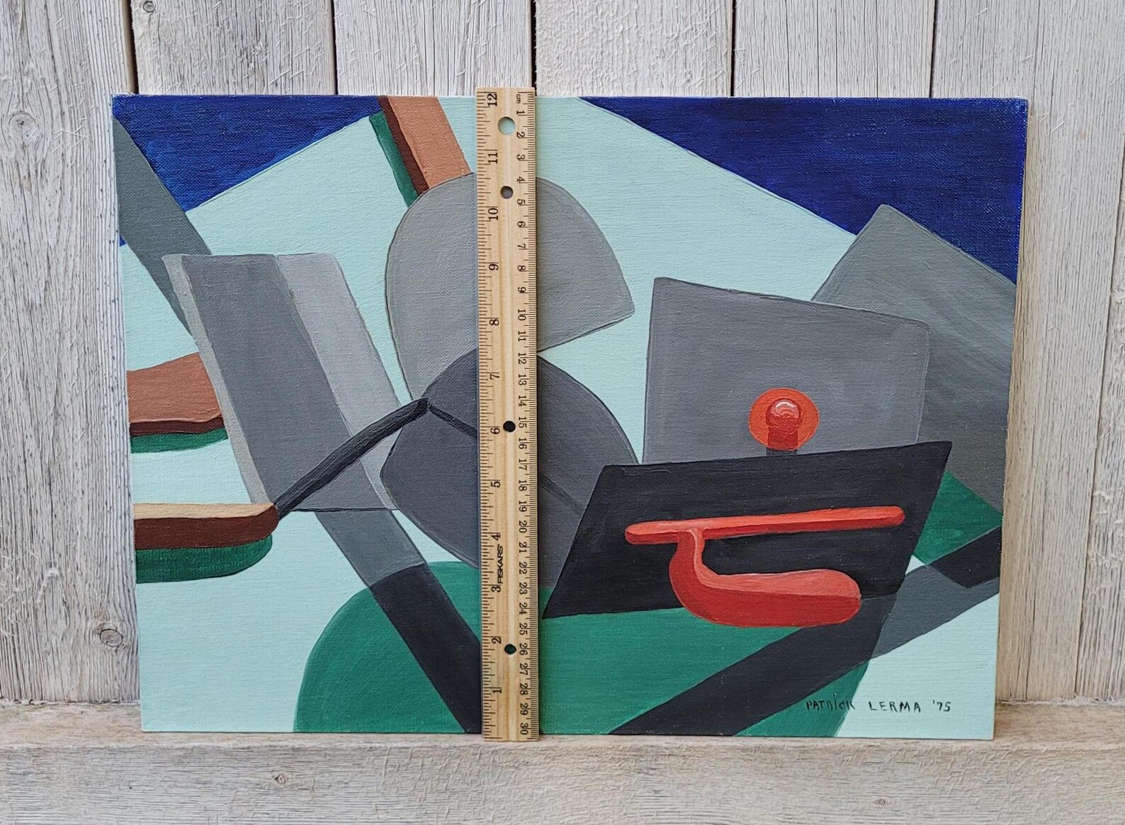 Vintage Original Oil Painting on Canvas Board Artist Patrick Lerma ...