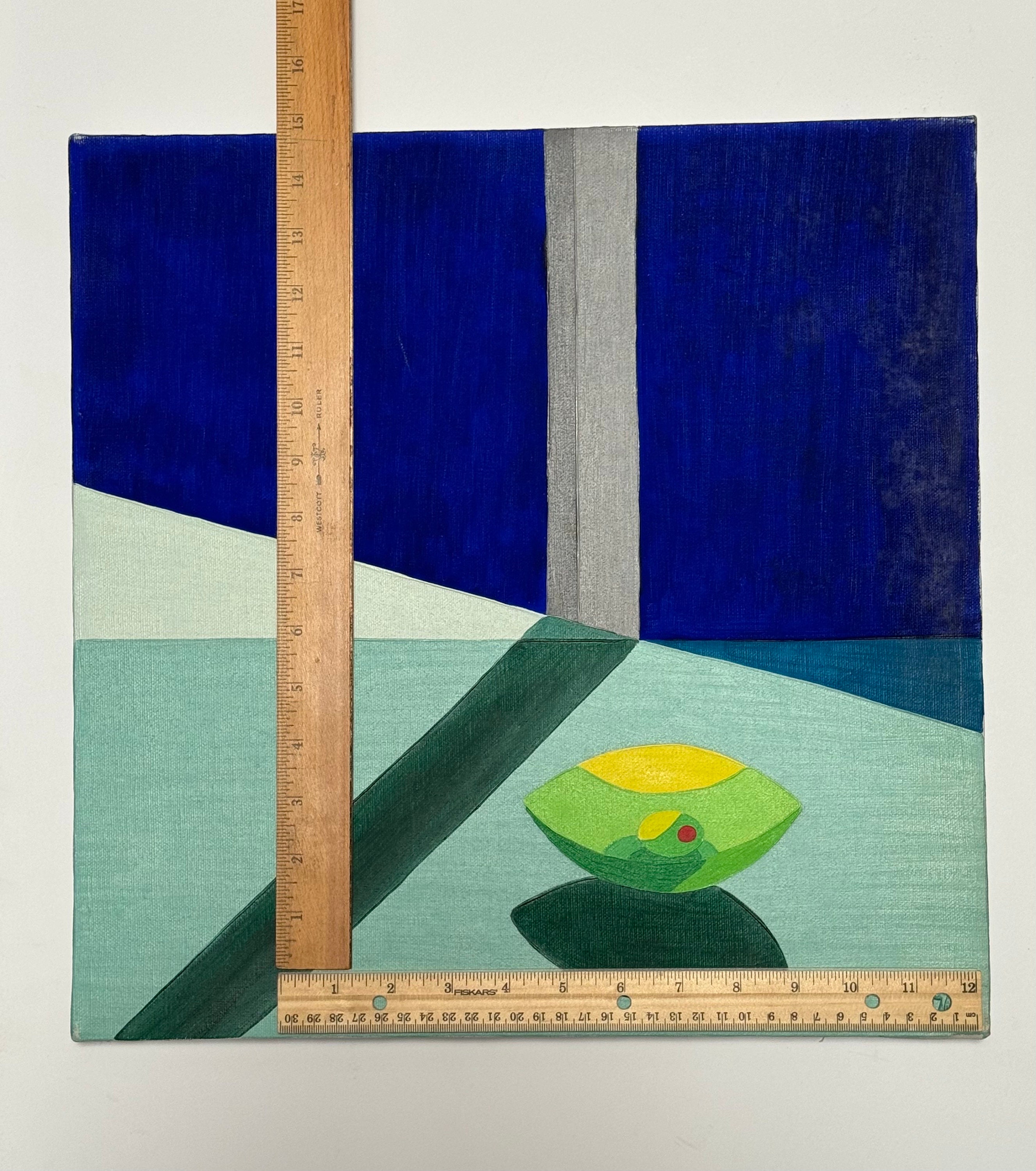 Vintage Original Oil Painting on Canvas Artist Patrick Lerma Olive and ...