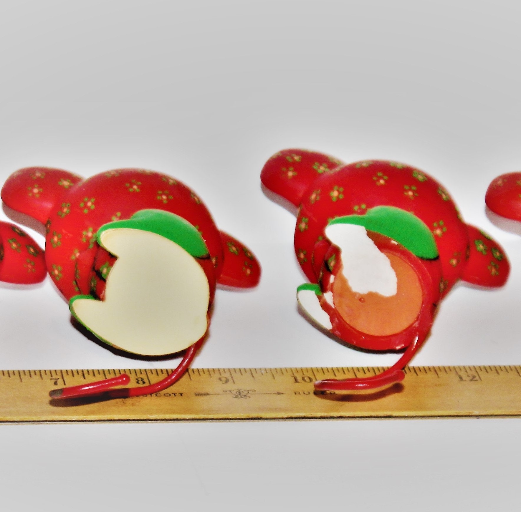 Hallmark Calico Mouse Stocking Holder | Two 1977 Hallmark Mice Stocking ...