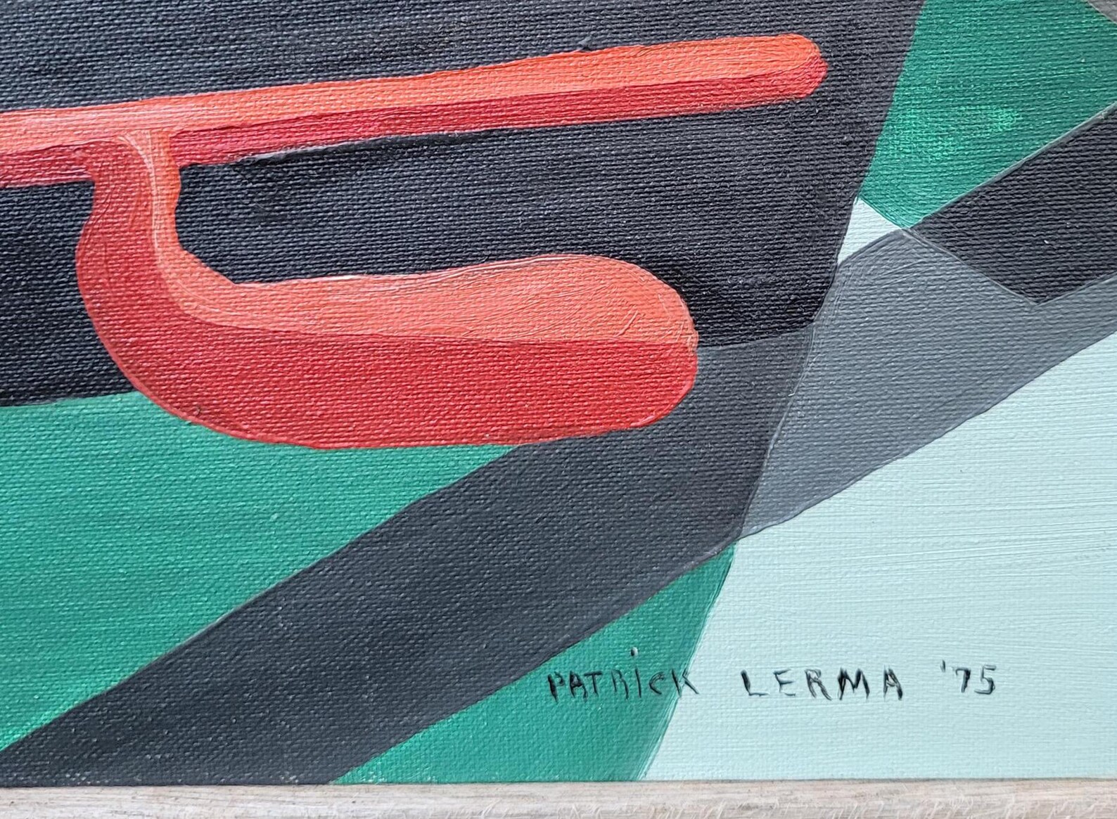 Vintage Original Oil Painting on Canvas Board Artist Patrick Lerma ...