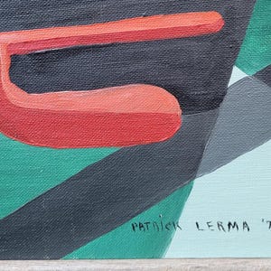 Vintage Original Oil Painting on Canvas Board Artist Patrick Lerma ...