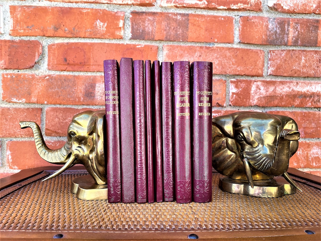 Solid Brass African Elephant Head Bookends | Mid-century | Valentine's ...