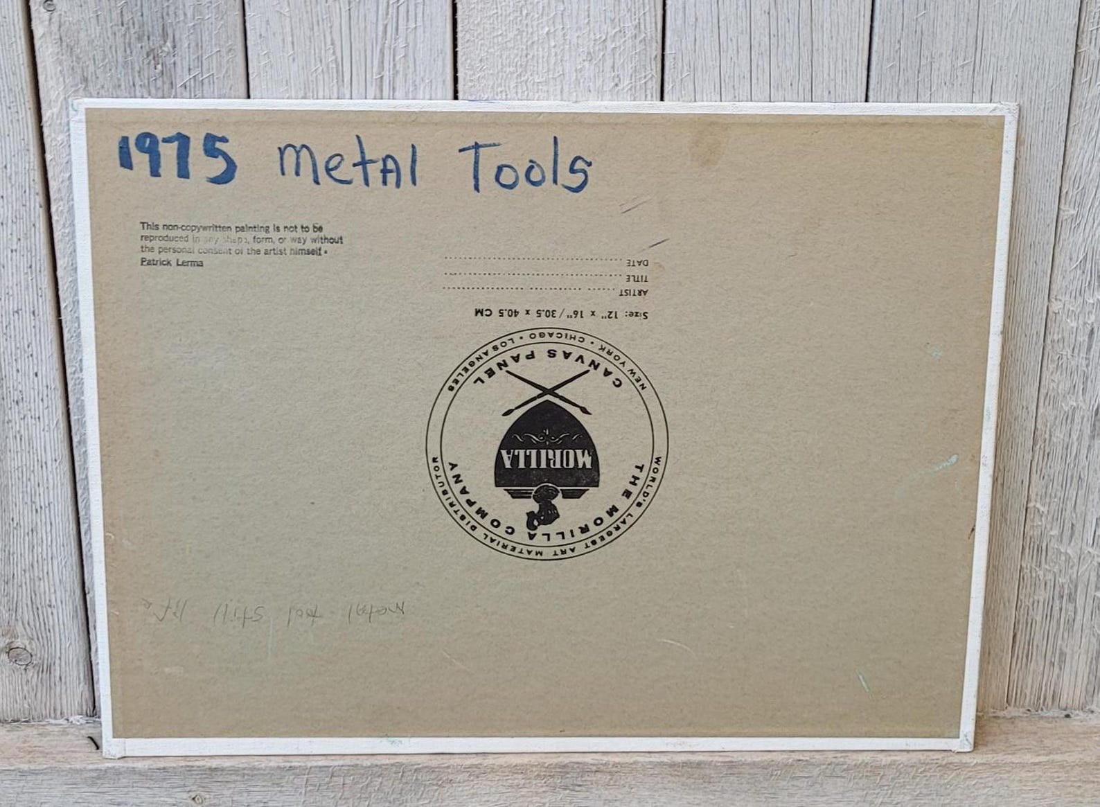 Vintage Original Oil Painting on Canvas Board Artist Patrick Lerma ...