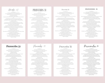Proverbs 31 Woman Printable -christian Wall Art – Easy PDF Download ...