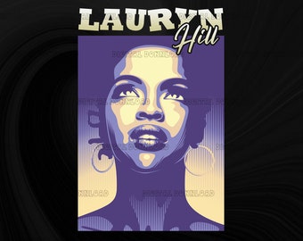 Lauryn Hill Png, Vintage Lauryn Hill Png, Rock Pop Music Png, Gift for ...