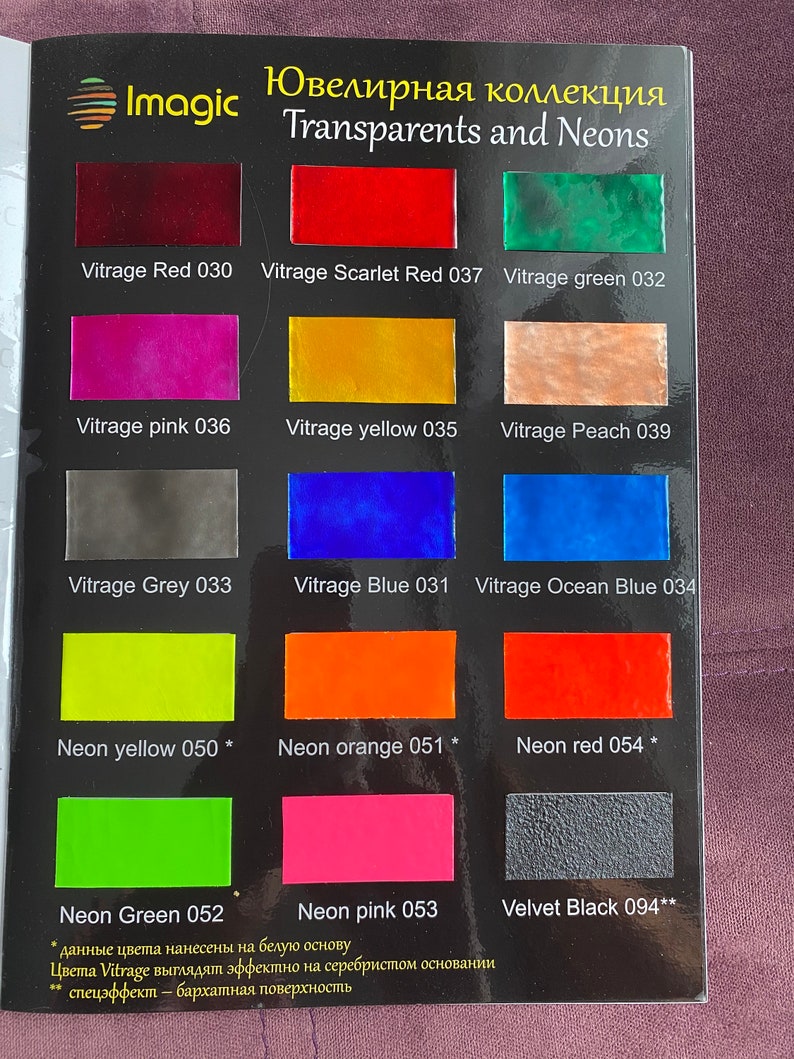 Enamelling Powder Paints. Cold Enamel. Lowfired. Low | Etsy UK