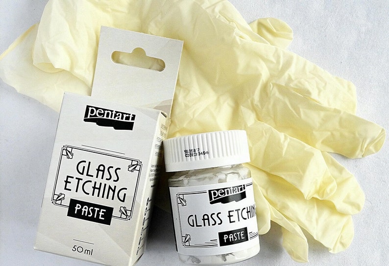 Pentart Glass Etching Cream 50ml, Etching Paste - Etsy