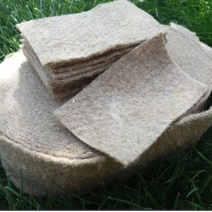 Flax Fibre Growing Mat Pad for Microgreens, 100% Natural Linen Fiber, 2 ...