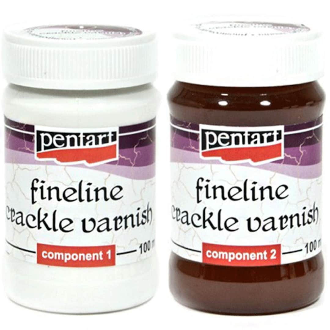 Pentart Crackle Medium, Varnish FINELINE for Small Cracks Two ...