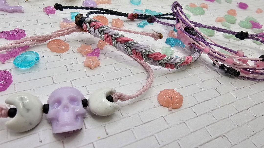 Whimsigoth Style Pack | Kawaii Pastel Gothic Waterproof Cord Friendship ...