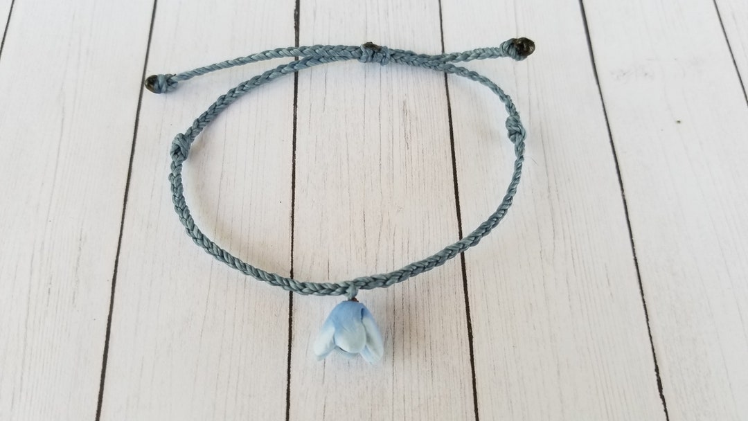 Bluebell Polymer Clay Charm Bracelet | Gift for Gardener | Gift for ...