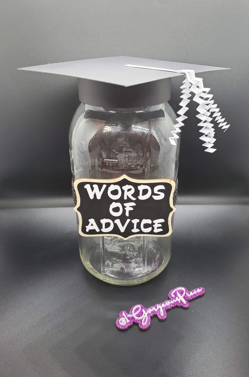 Graduation Mason Jar Centerpiece: Advice & Memories Party Decor - Etsy