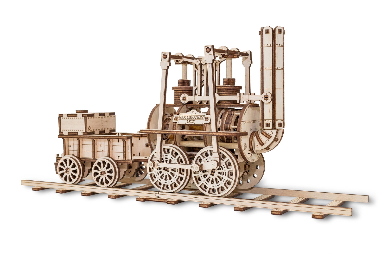 Eco Wood Art Wooden Models: Lokomotive 1 - Etsy