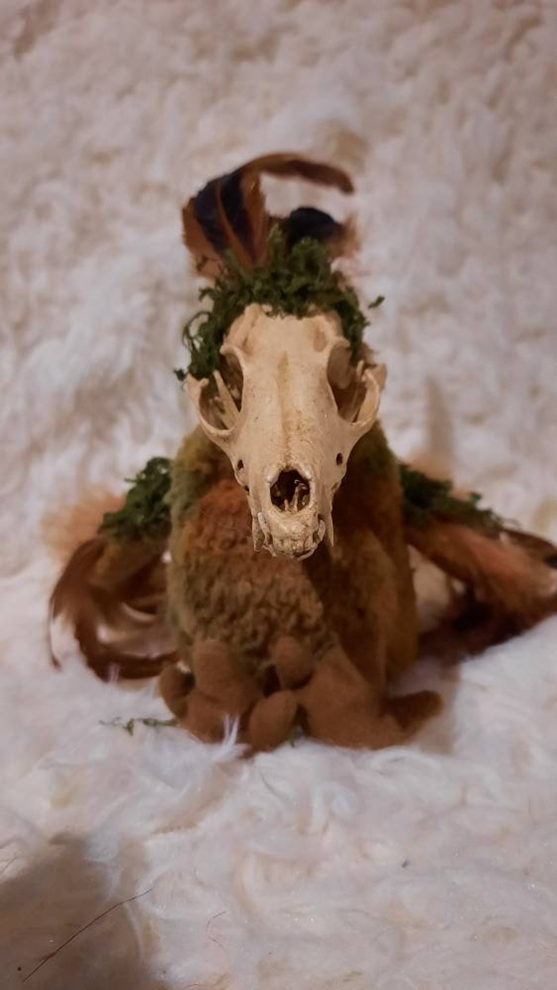 Fake Fox Skull Goth Artdoll - Etsy