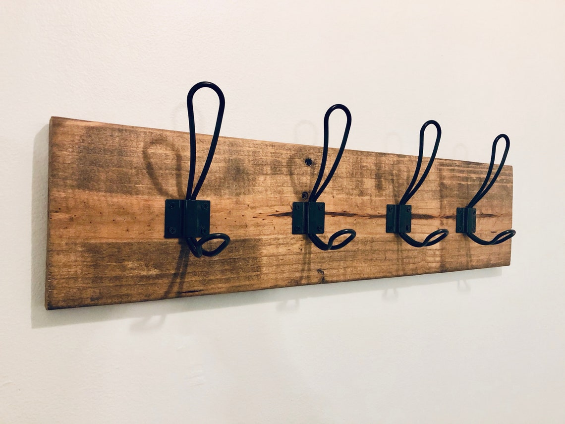Reclaimed Wood Coat Rack Entryway Rack Rustic Coat Rack - Etsy