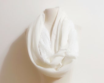 Lace Infinity Scarf - Etsy