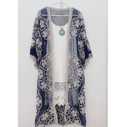 Lace Kimono - Etsy