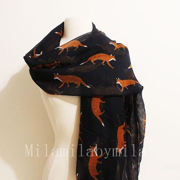 Fox Scarf - Etsy