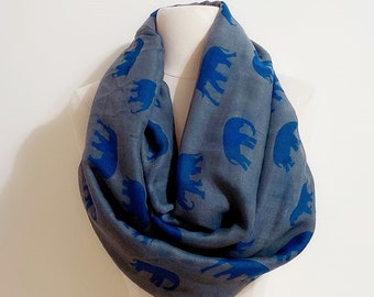 Elephant Scarf Print | Etsy
