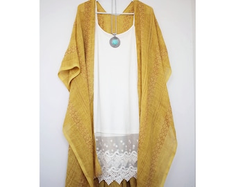 Yellow Kimono - Etsy
