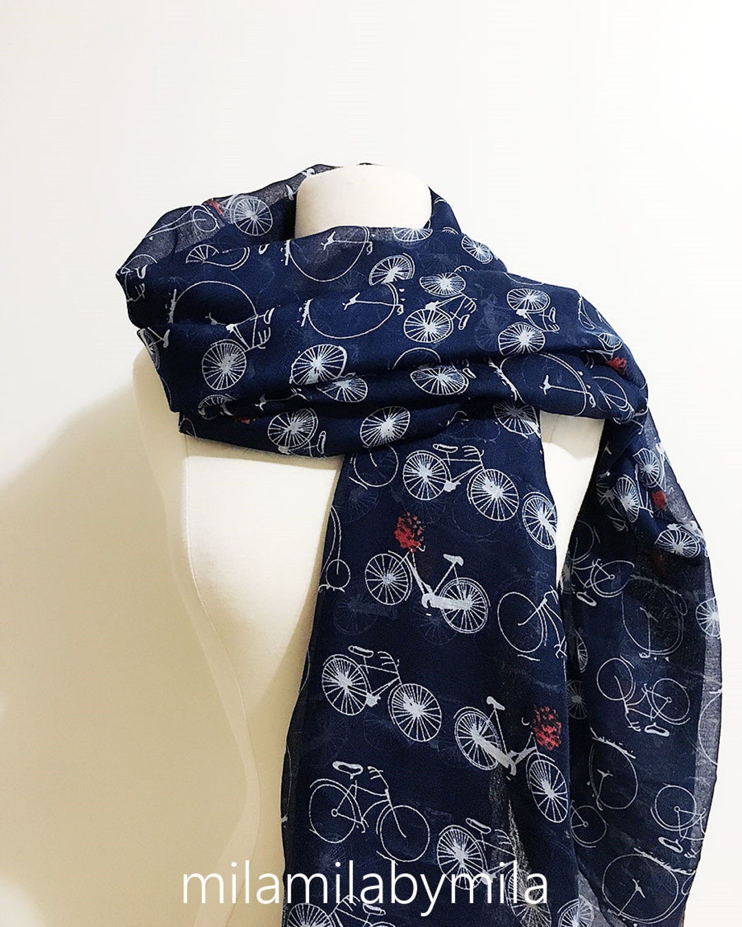 Bicycle Scarf Antique Bike Scarf Bicycle Infinity Scarf Bike Infinity ...