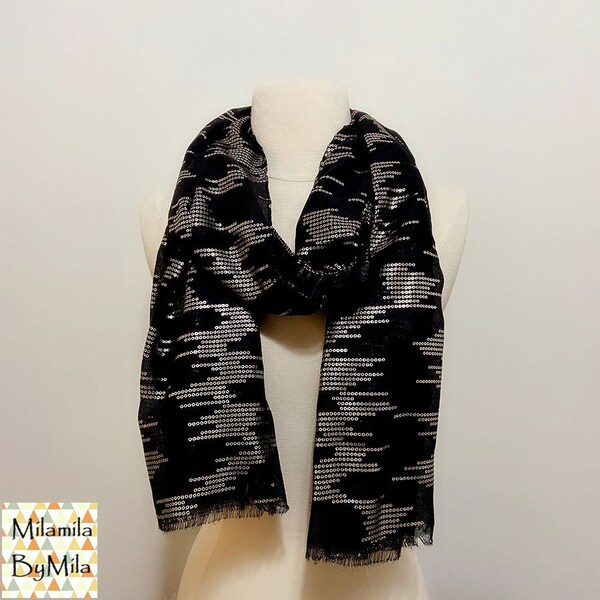 Metallic Scarf - Etsy