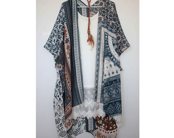 Summer Bohemian Kimono Duster - Etsy