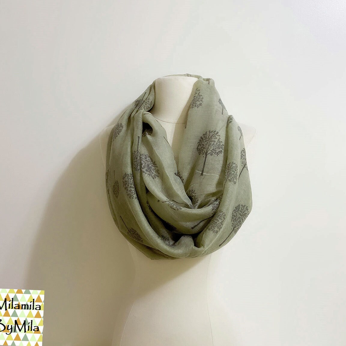 Life of Tree Scarf Mulberry Tree Scarf Floral Scarf Tree - Etsy