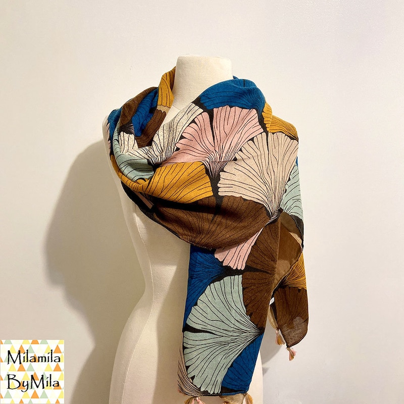 Ginkgo Scarf - Etsy