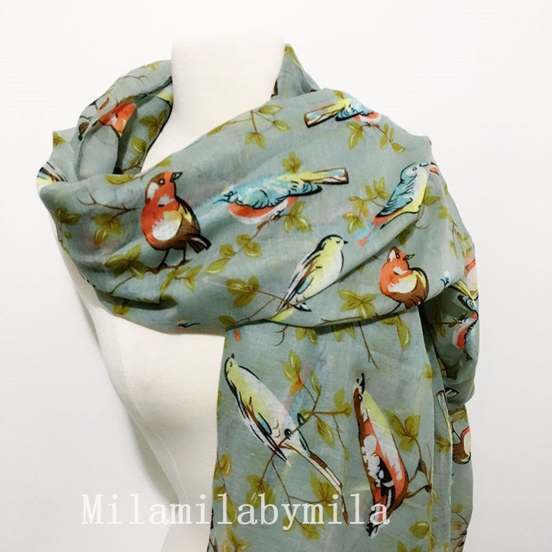 Bird Scarf - Etsy UK
