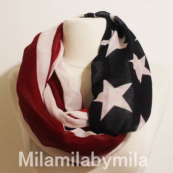 American Flag Scarf - Etsy