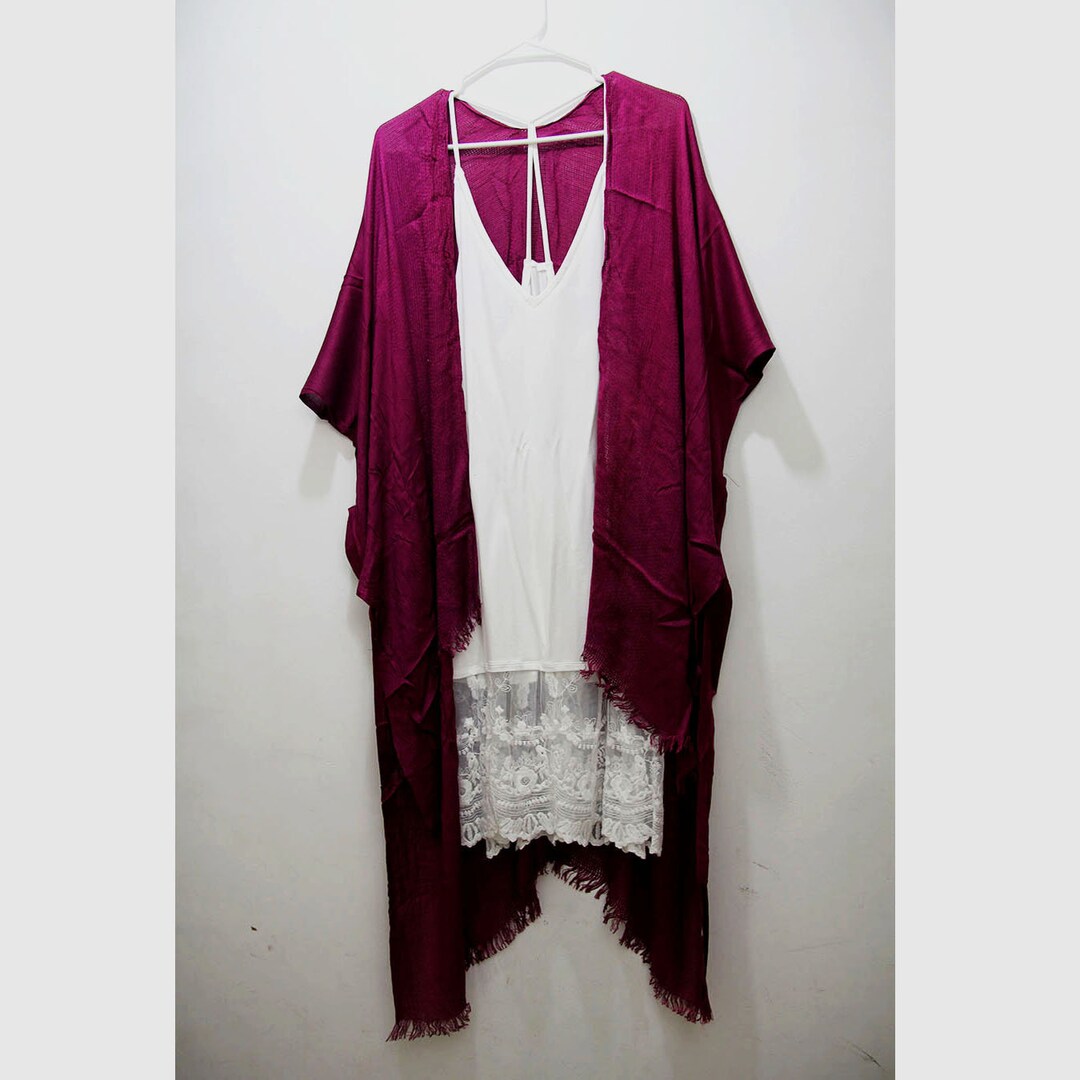 Magenta Pink Duster Kimono Cardigan for Women Lightweight - Etsy