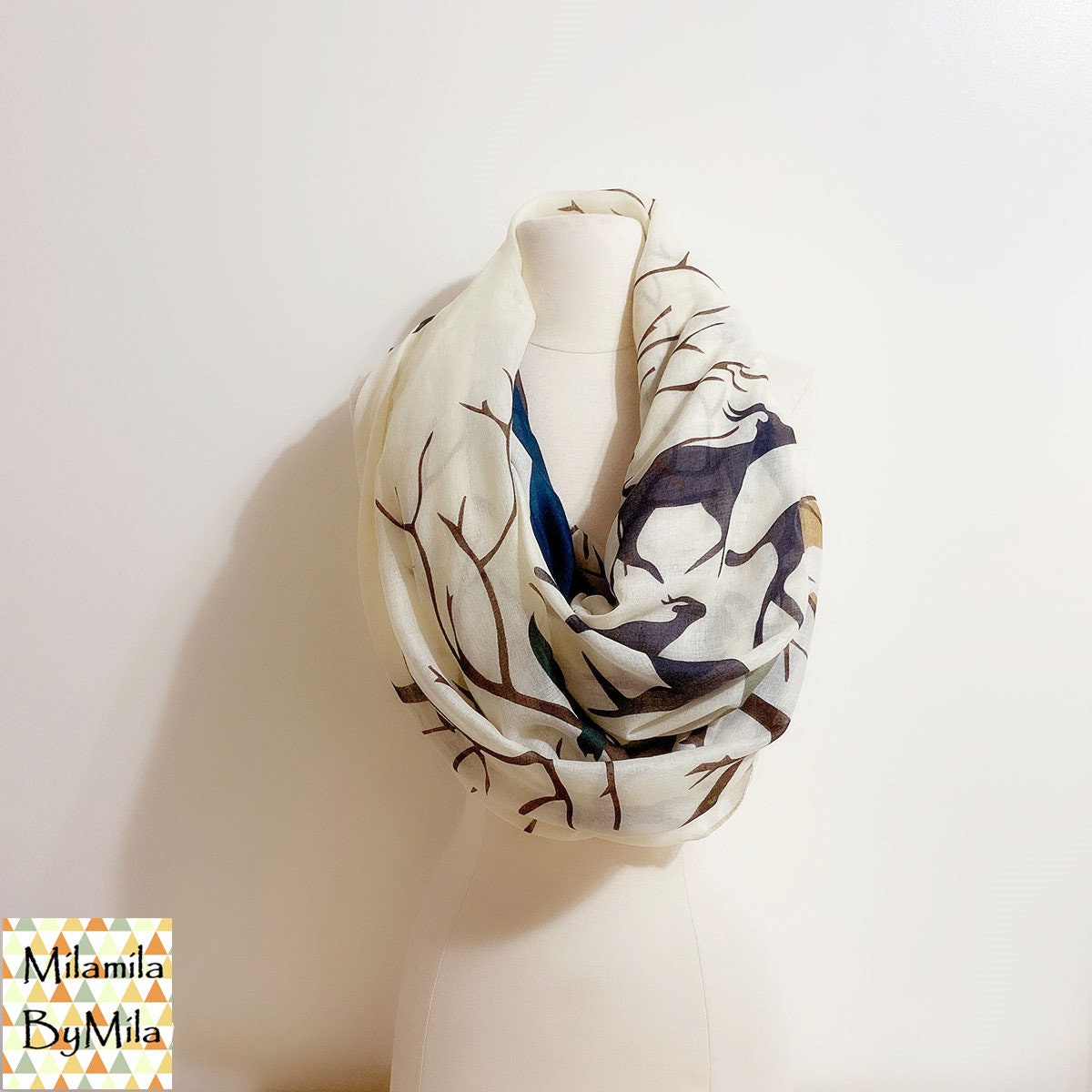 Safari Forest Scarf | Etsy