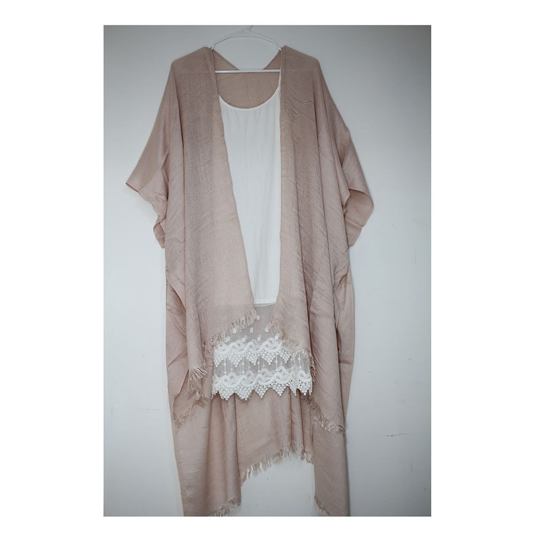 Kimono Blush Pink Duster Cardigan - Etsy