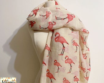 Flamingo Scarf - Etsy
