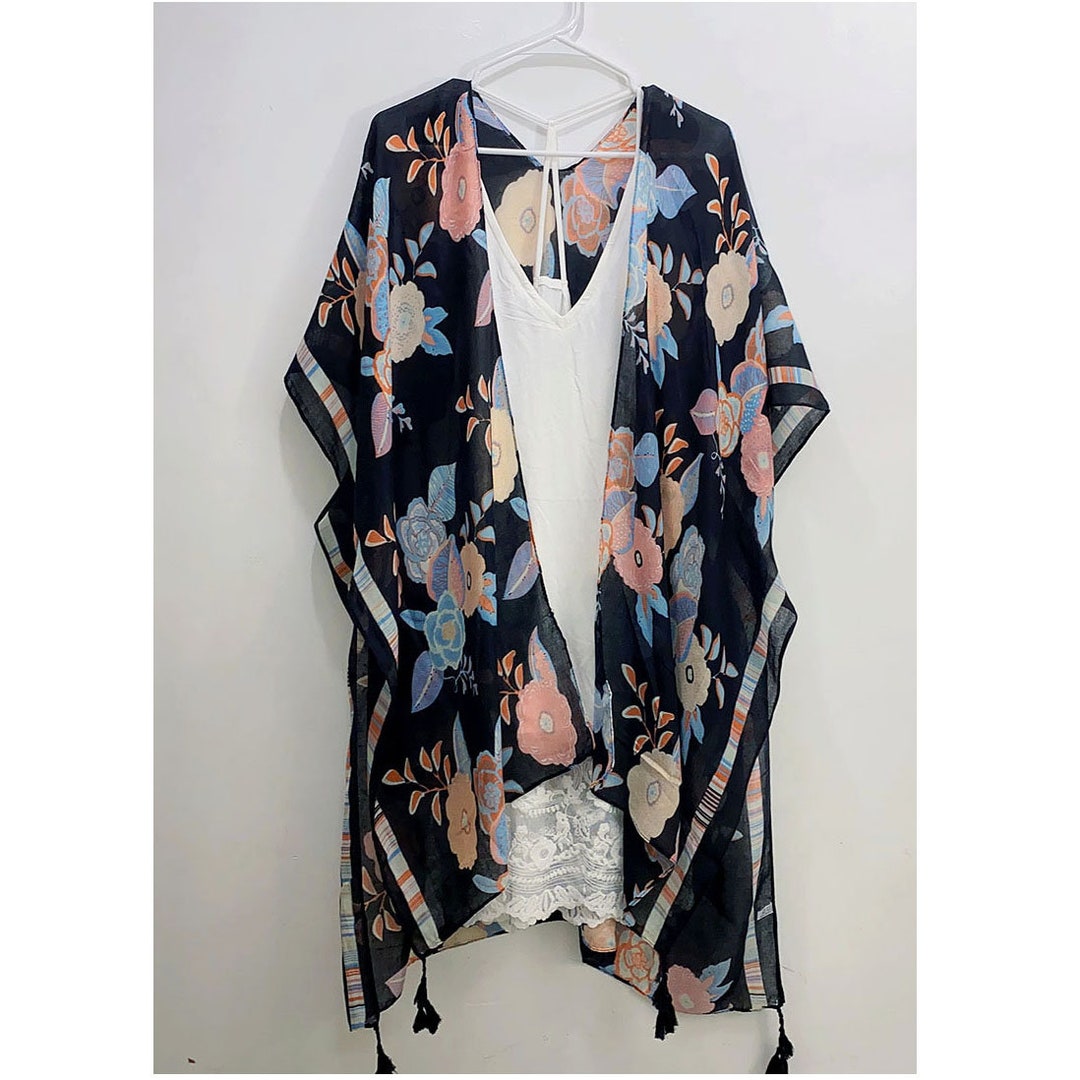 Boho Kimono, Bohemian Kimono, Beach Kimono, Kimono Cardigan, Kimono ...