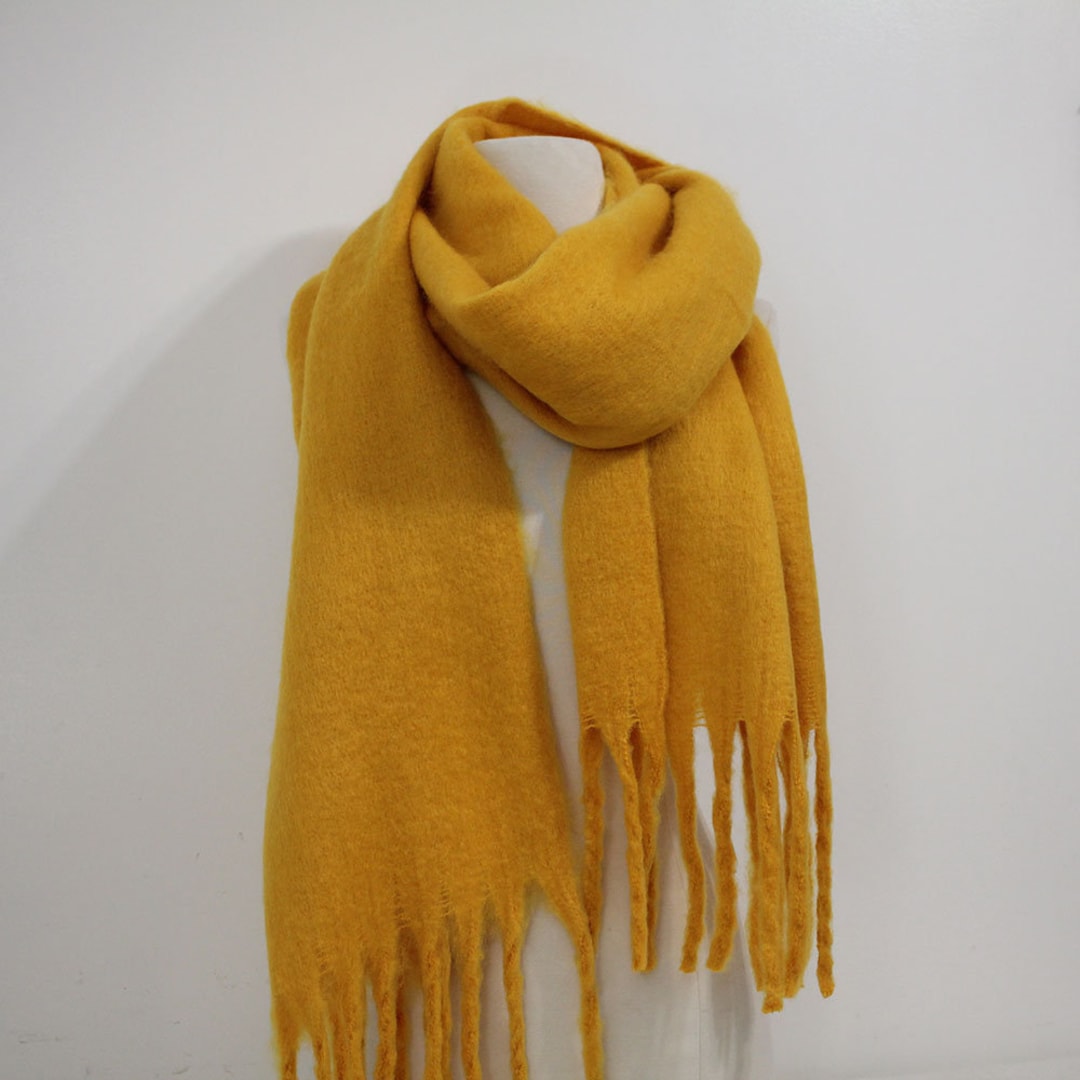 SO SOFT Mohair Scarf Womens Wraps Knit Ruana Fall Fashion Boho Style ...