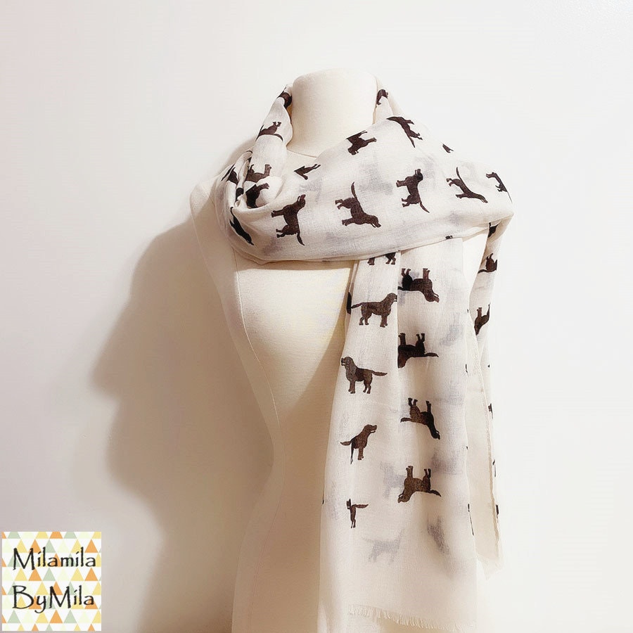 Pet lover gift Labrador dog scarf Dog Lover Gift Loss of a | Etsy