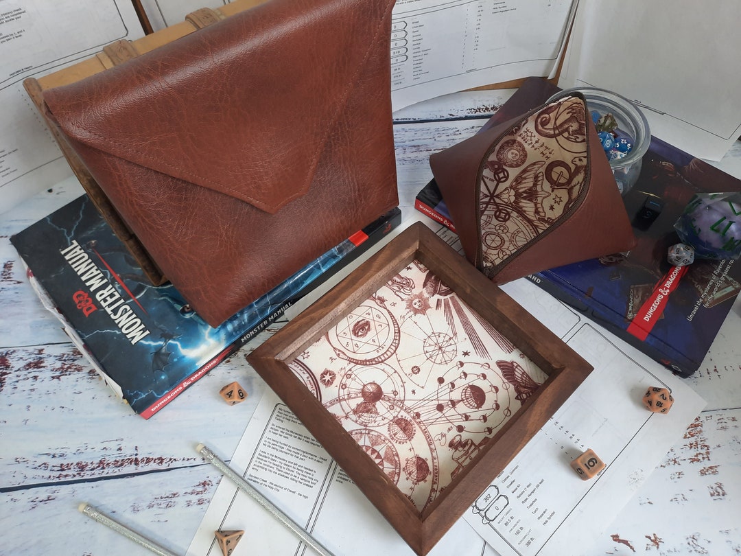 Occult Dice Tray Bundle Rolling Tray, Personalised Tray, Tabletop Gamer ...
