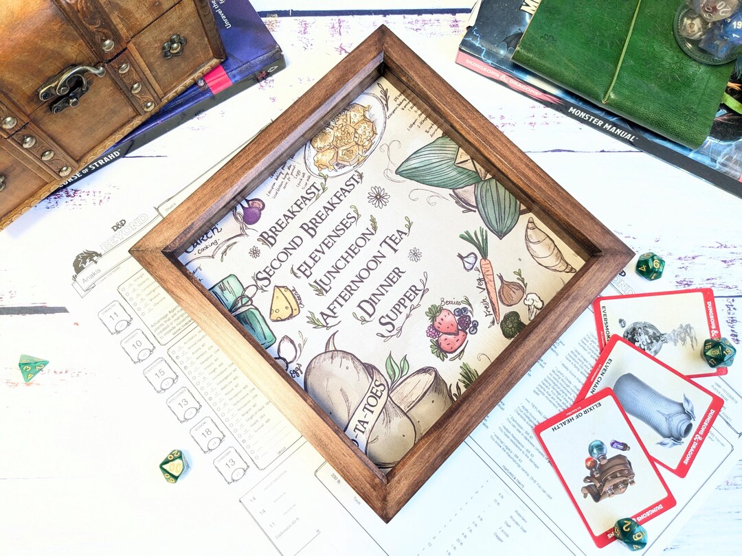 2nd Breakfast Dice Tray, Personalised Dnd Dice Tray, Gaming Dice Tray ...