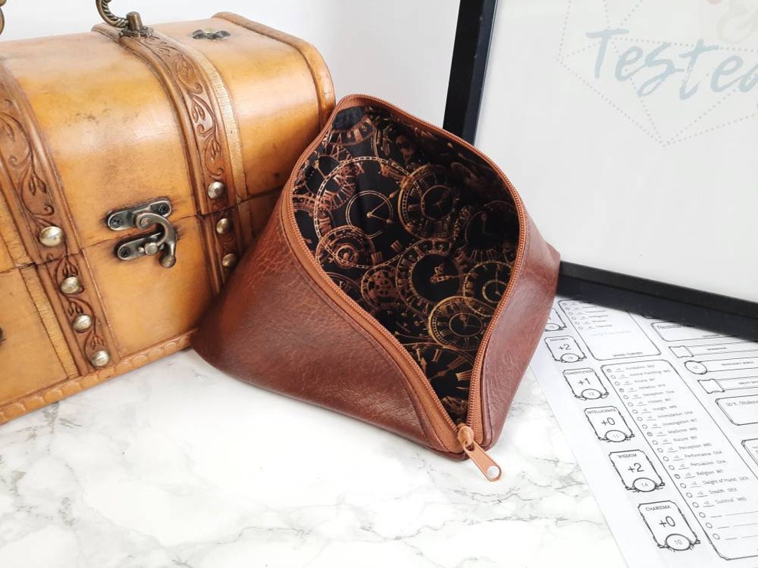 Handmade Steampunk Clockwork Dice Bag for Dungeons and Dragons Dice ...