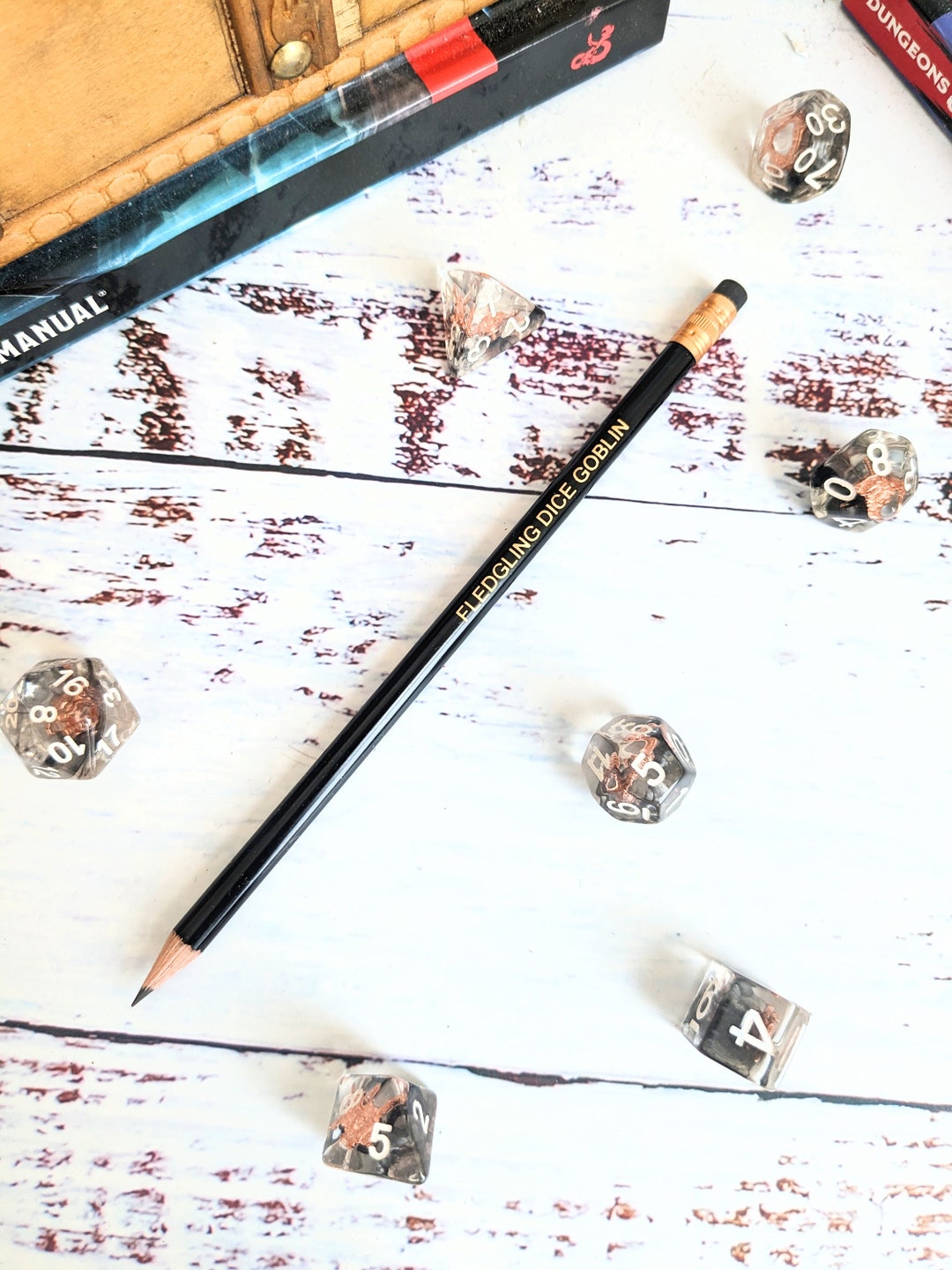 Fledgling Dice Goblin Pencil, DND Pencil, Dnd Gift - Etsy