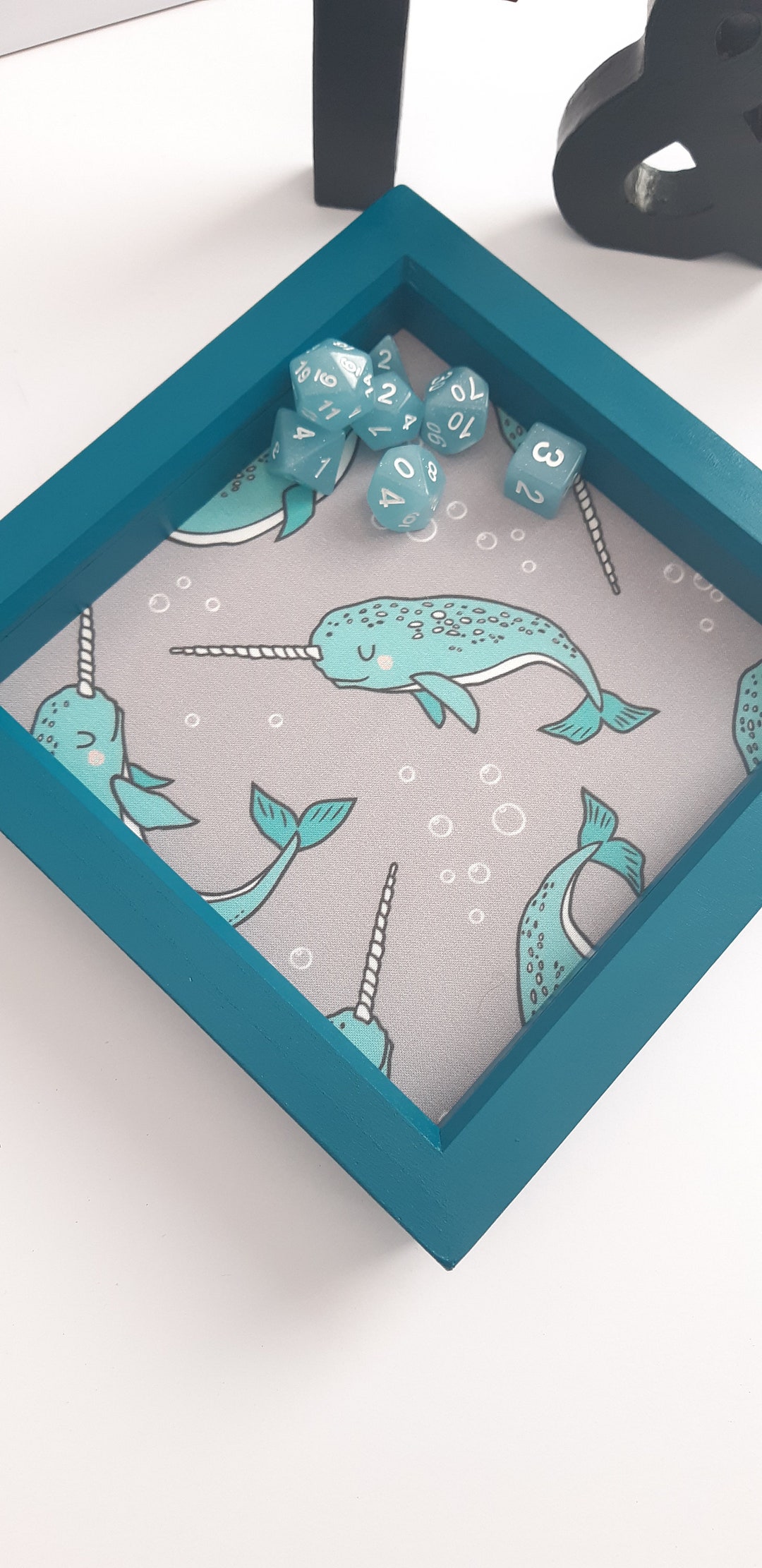 Narwhal Dice Tray, Rolling Tray, Personalised Tray, Tabletop Gamer ...